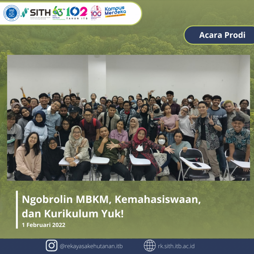 [[Ngobrolin MBKM, Kemahasiswaan, dan Kurikulum yuk!]] – Sarjana Rekayasa Kehutanan SITH ITH